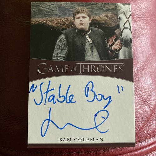 2020 Game of Thrones Autograph Sam Coleman as Young Hodor Inscription ...
