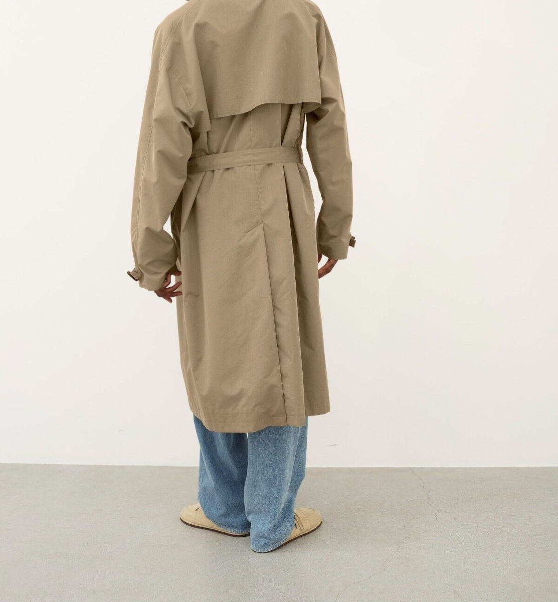 AURALEE FINX POLYESTER WEATHER CHAMBRAY SOUTIEN COLLOARCOAT AURALEE FINX POLYESTER WEATHER CHAMBRAY SOUTIEN COLLOARCOAT