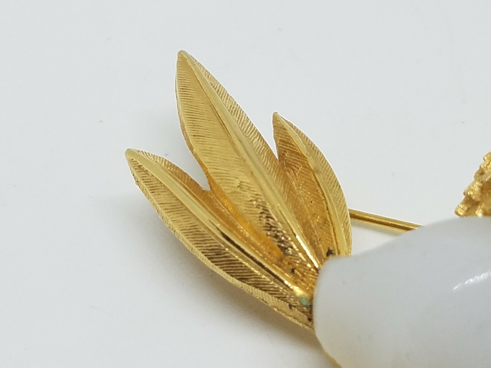 Vintage Marcel Boucher Bird Glass Belly Gold Tone Brooch Pin | eBay