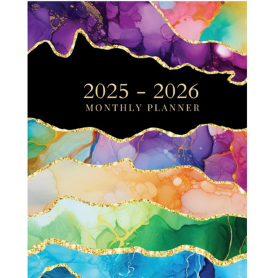 Monthly Planner 2025-2026: Large Print 2 Year Calendar Schedule ...