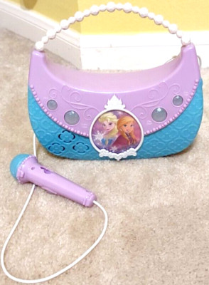 Disney Frozen SHINE WTH ME Sing-Along Boombox Purse Microphone Lights ...