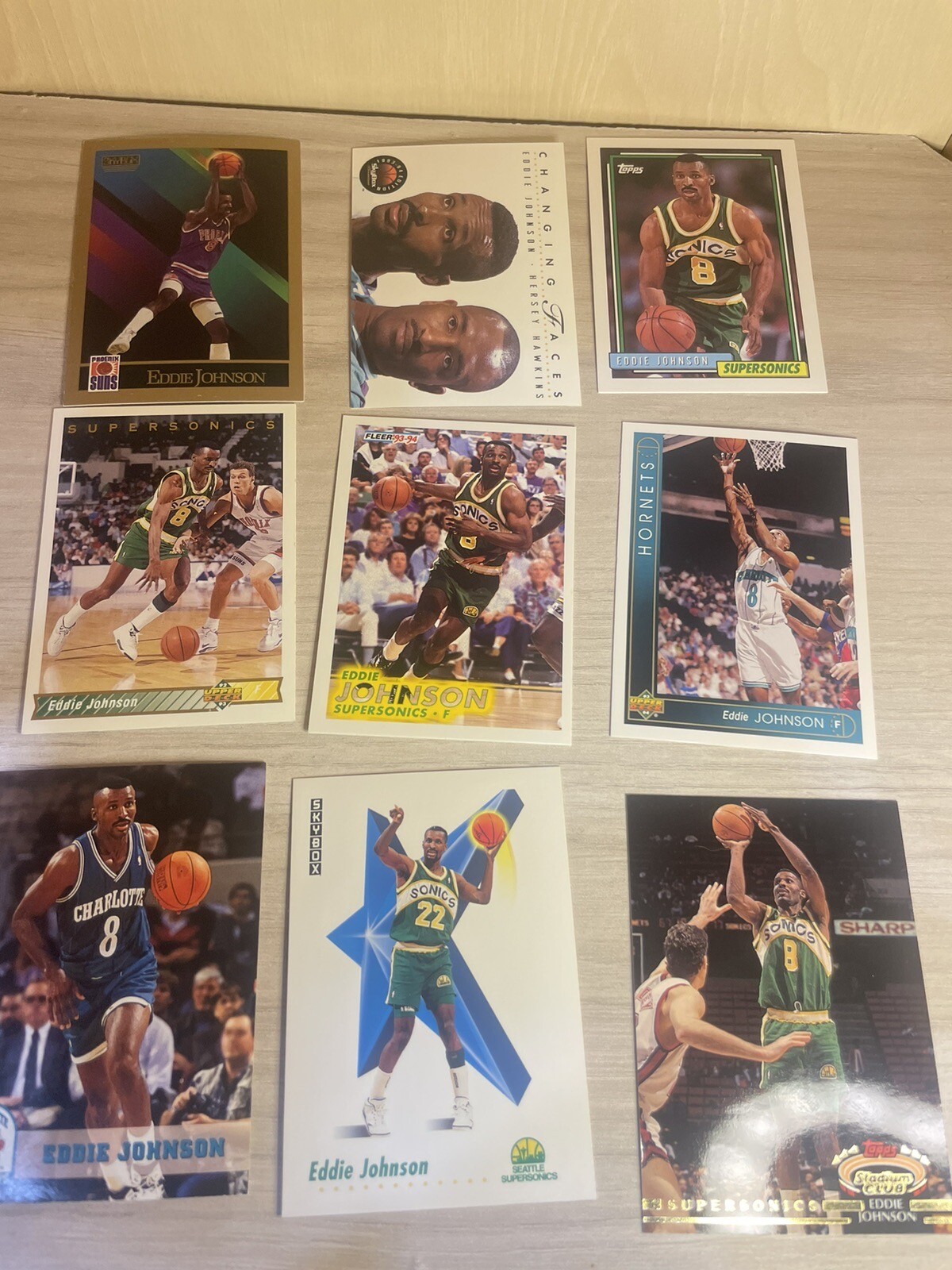 Lot of 9 Eddie Johnson basketball cards | eBay