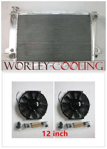 3 ROW Aluminum Radiator+FAN for Ford F100 F150 F250 F350 Bronco V8 1983 ...