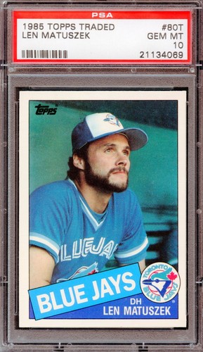 BB - 1985 Topps Traded - #80T - Len Matuszek - PSA 10 - GEM MT | eBay