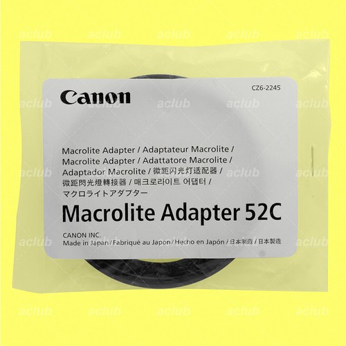 Canon Macrolite Adapter Ring 52C for ML-3, MR-14EX, MR-14EX II, MT-24EX ...