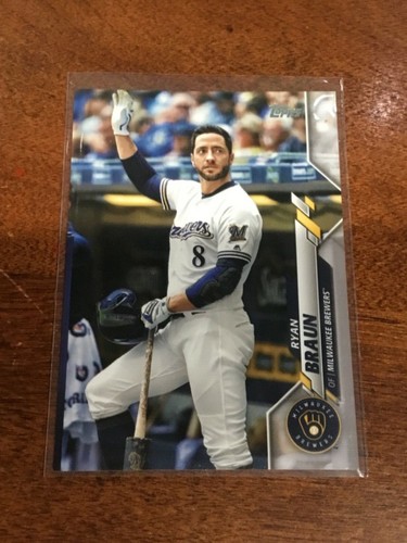 Ryan Braun 2020 Topps Series 1 ADVANCED STATS PARALLEL Card #347 150/ ...