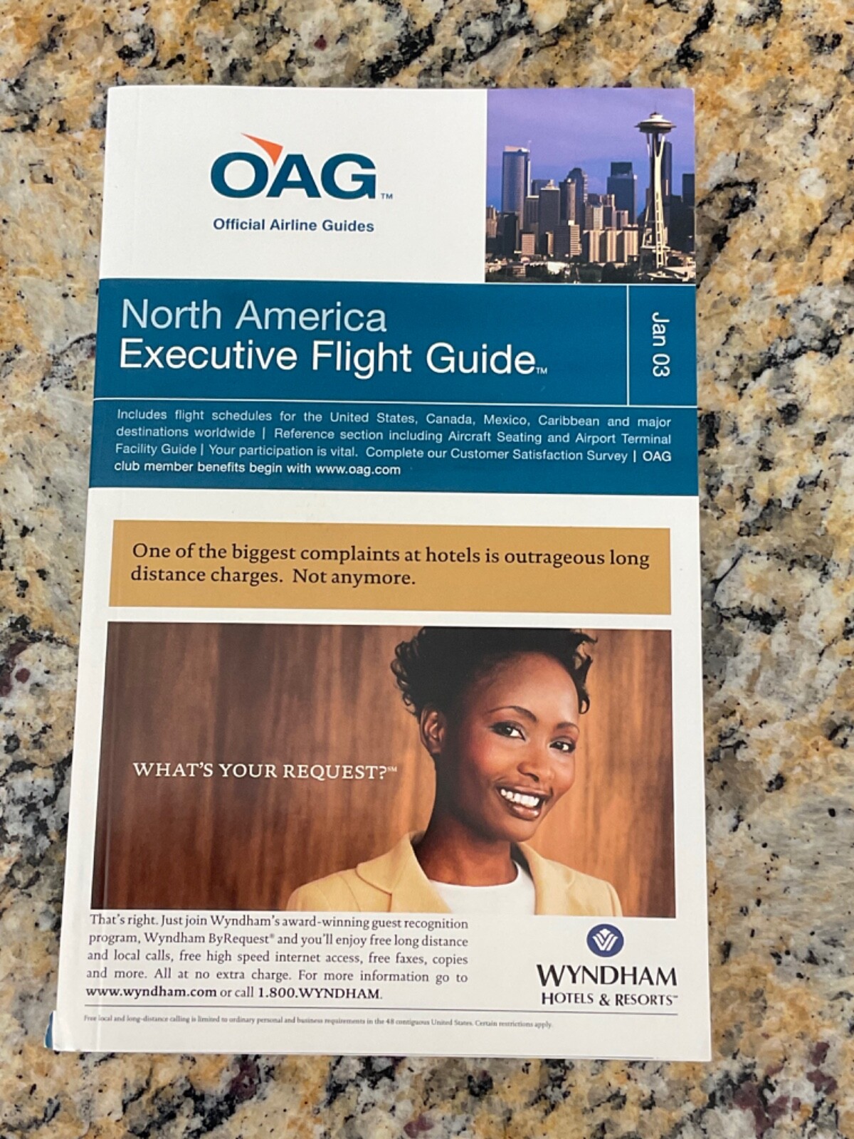 OAG Pocket Executive Flight Guide North America Edition January 2003 | eBay