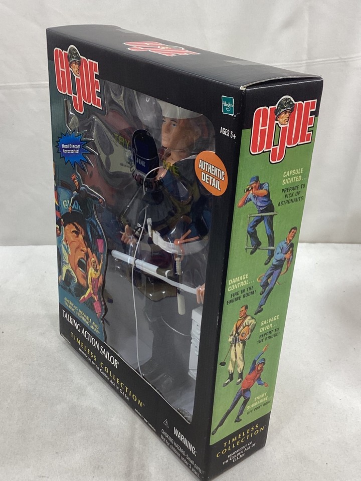 NEW 2002 Vintage GI Joe 12 Inch Talking Action Sailor Doll Figure Boxed ...
