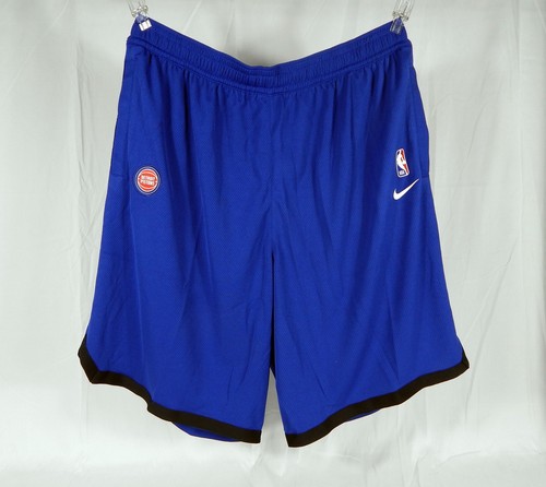 2019-20 Detroit Pistons Team Issued Blue Training Shorts AV1804-495 ...