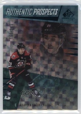 2023-24 SP Game Used CHL Edition Teal Patterned Foilboard /249 Brayden ...