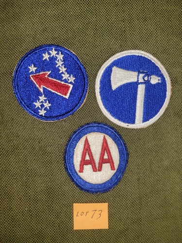 3 ORIGINAL WWII , US ARMY PATCHES, SSI, LOT 73 | eBay