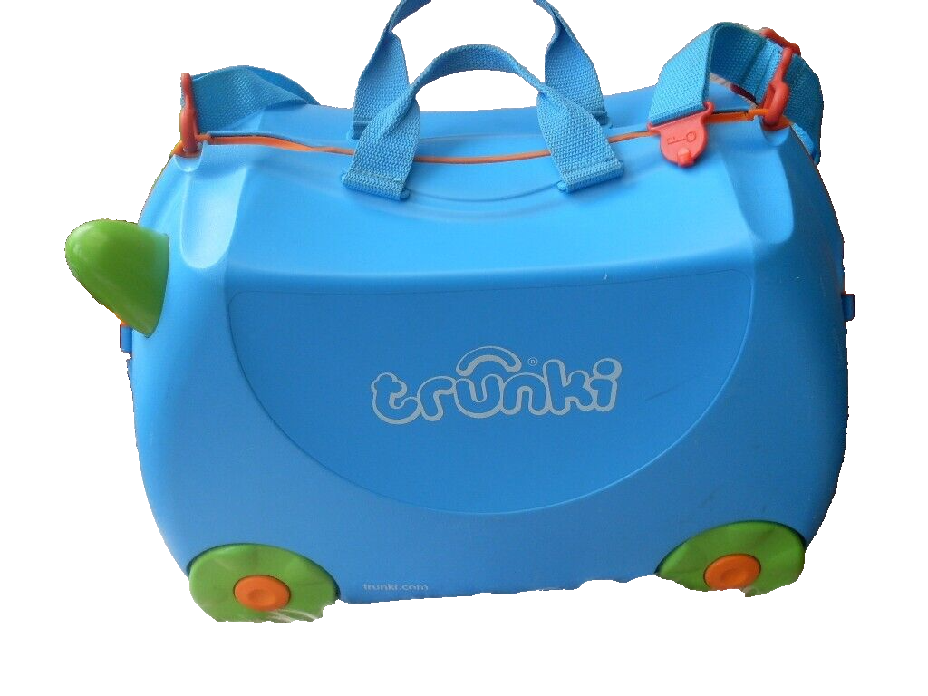 Trunki Blue Terence Sit On And Ride Case With Strap And Key #142 | eBay UK