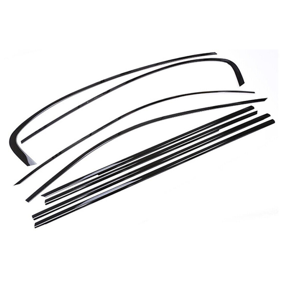 For BMW 5 Series G30 18-21 Black Steel Car Window Sill Molding Strip ...