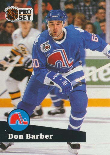 1991-92 Pro Set French #464 DON BARBER - Quebec Nordiques | eBay.de