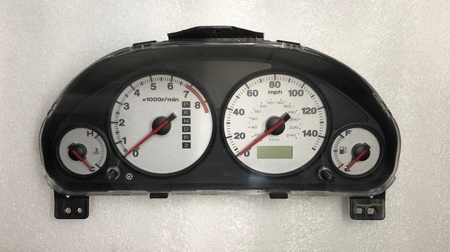 01-02 Honda Civic Sedan Instrument Cluster Speedometer Automatic W Tach ...