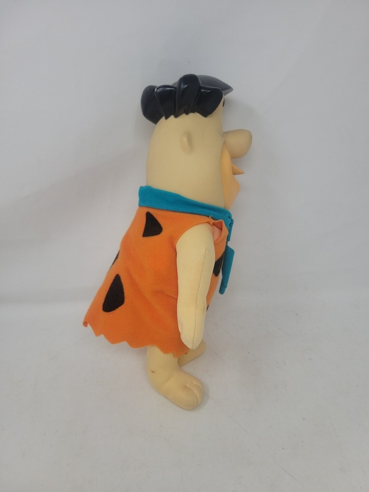 Vintage Flintstones 1994 Fred Flintstone 13" Plush Doll Hard Head Hanna ...