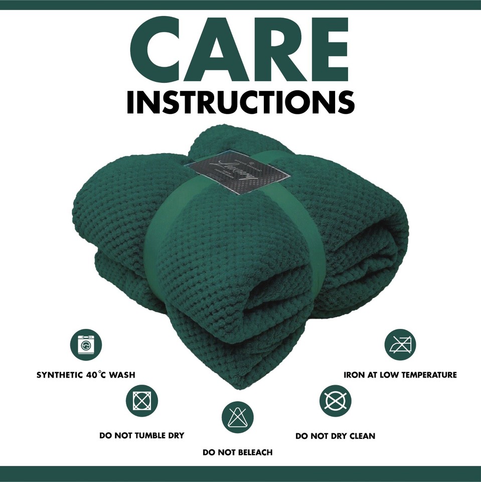 Luxury Popcorn Throws Double & King Size Cuddly Cosy Warm Blanket For ...