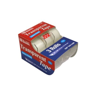BAZIC 3/4" X 500" Transparent Tape (3/Pack) | eBay