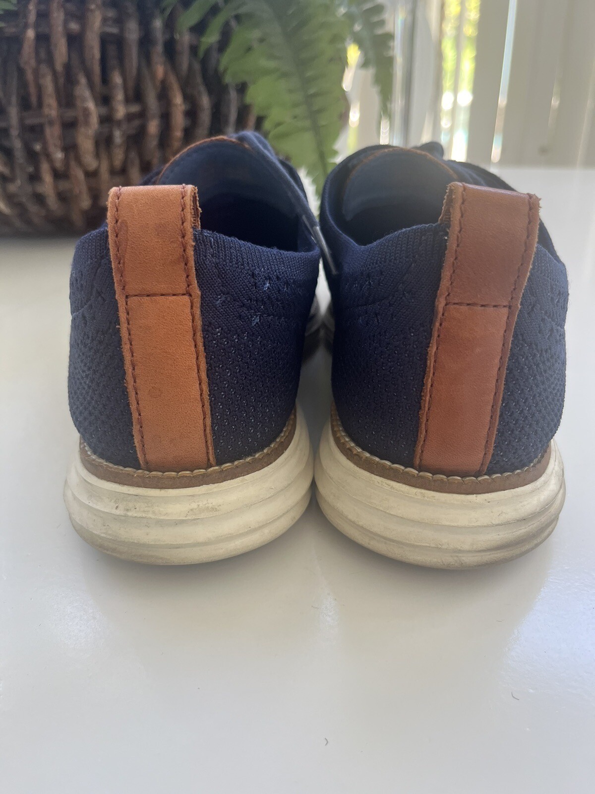 Cole Haan Original Grand Stitchlight Knit Wingtip Oxfords Blue Mens 9 ...