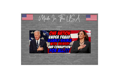 One Nation Under Fraud Sticker Decal - Funny Bumper USA Flag Anti Fck ...