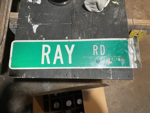 Ray Road Street Sign Rare Vintage | eBay