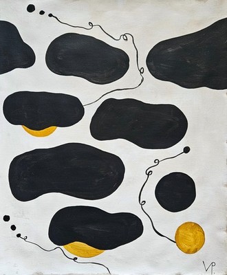 Victor Pasmore Signed British Abstract Modernist Oil Painting – Vintage ...