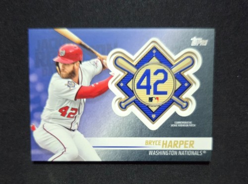 2018 Bryce Harper Topps Update Jackie Robinson Commemorative Patch #JRP ...
