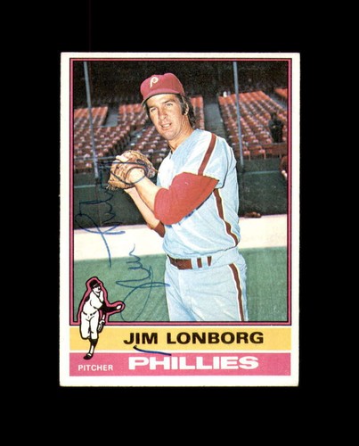 Jim Lonborg Signed 1976 Topps Philadelphia Phillies Autographed | eBay