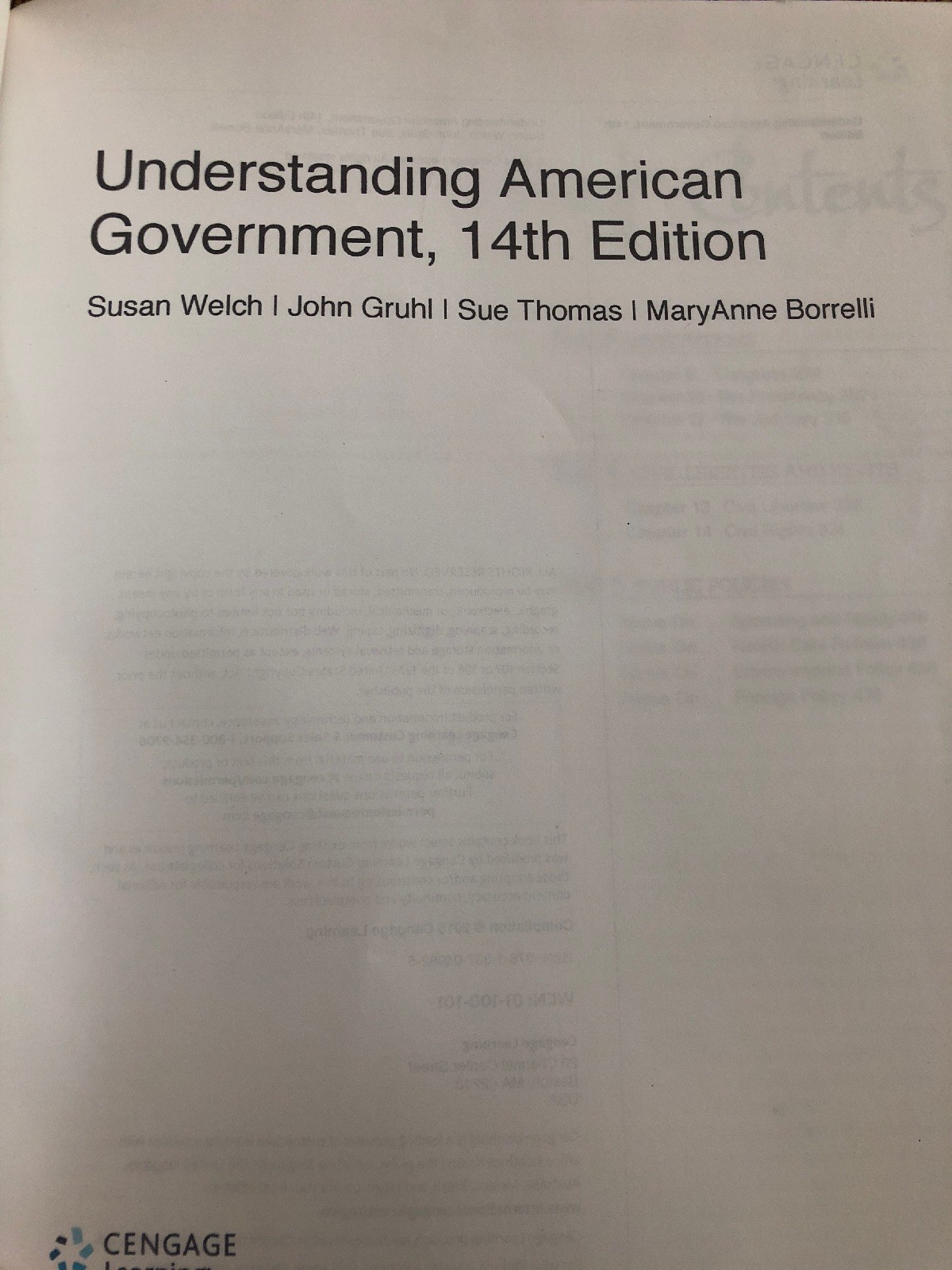 Understanding American Government 14th Edition by Susan Welch (Almost ...