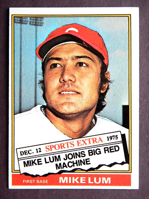 Mike Lum #208T Topps Traded 1976 Baseball Card (Cincinnati Reds) *VG | eBay