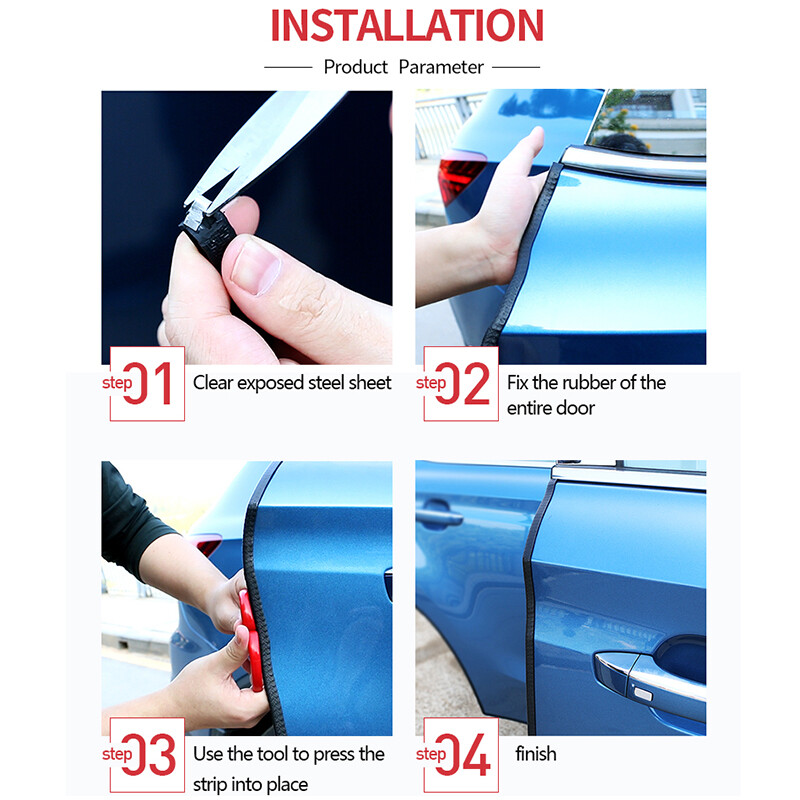 4.5M Car Door Boot Edge Protector Strip Trim U Shape Guard Seal Rubber ...