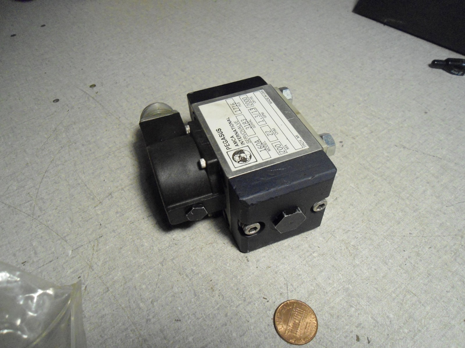 Pegasus Amca International 160A Servovalve Servo Valve | eBay