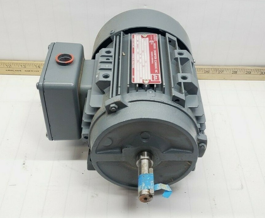NEW BROOK COMPTON 0.5 HP AC ELECTRIC MOTOR 575V L56 FRAME 3 PHASE 820 ...