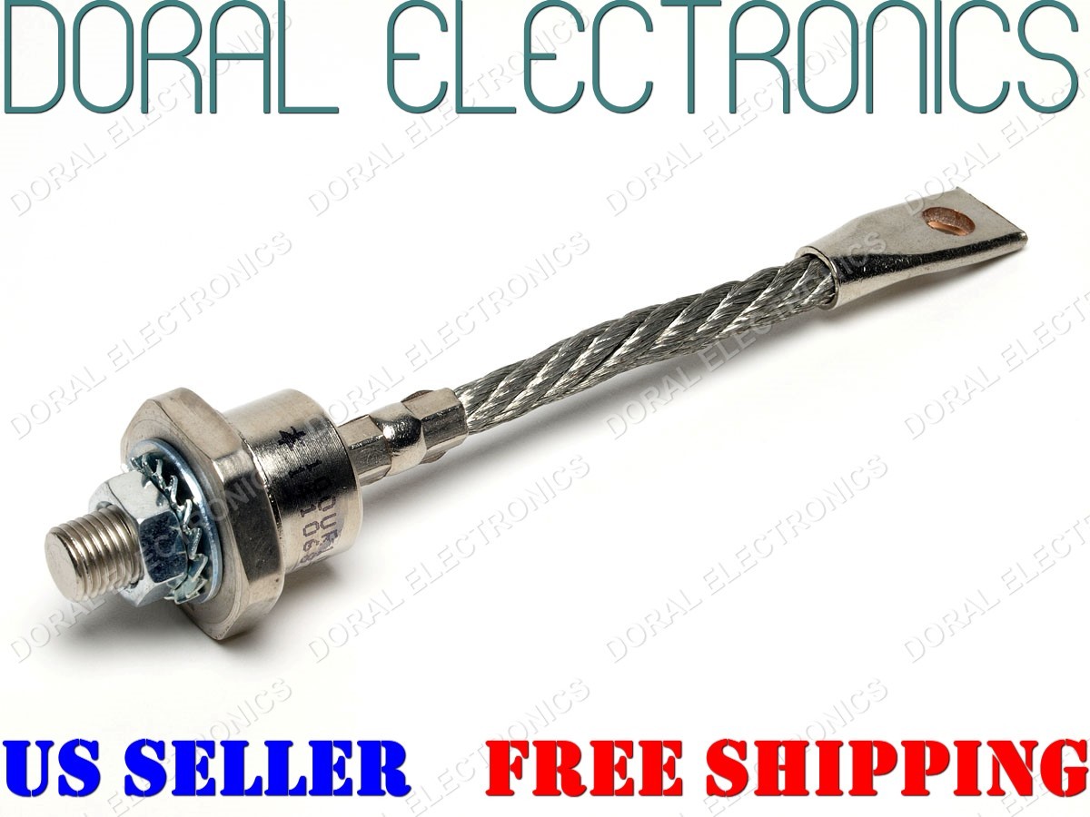 100 AMP 1000V 100UR100 NEGATIVE ANODE to CASE STUD MOUNT DIODE ...