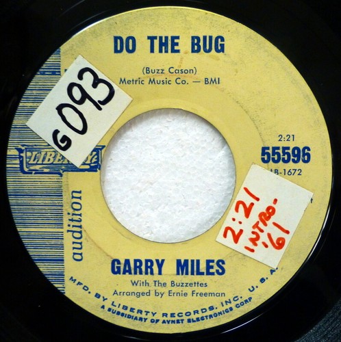 GARRY MILES Do the Bug/Candy 45 LIBERTY pop STRONG VG+ promo Jf 820 | eBay