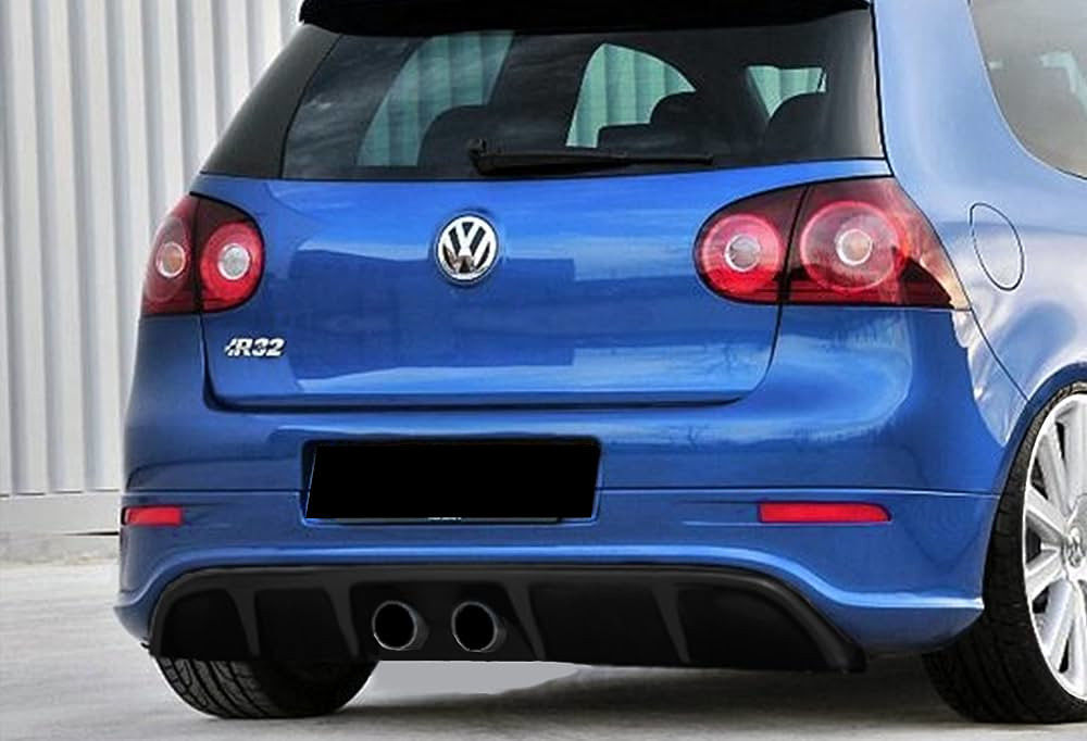 R32 Performance Rear Bumper diffuser addon For VW Golf V MK5 Skirt ...