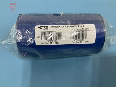 ( 5 ROLLS ) TE Connectivity TR4085 Plus Thermal Transfer Ribbon 110MM X ...