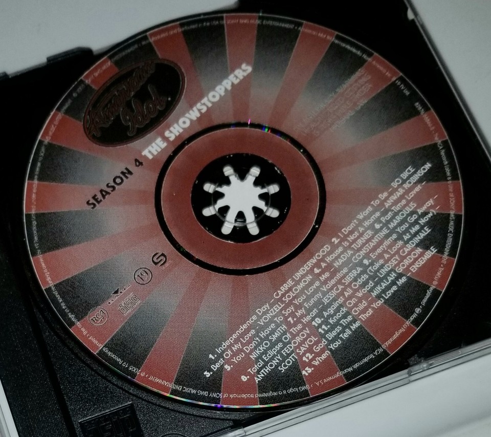 American Idol CD, Season 4. The Showstoppers. Music Album 828766884425 ...
