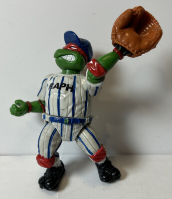 Teenage Mutant Ninja Turtles Grand Slammin' Raph Figure 1991 TMNT w ...