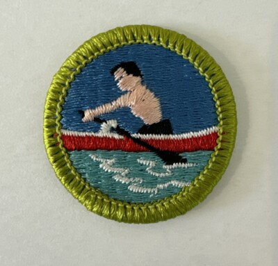 BSA Boy Scouts ROWING Merit Badge Award Patch current Scouts BSA Type H ...