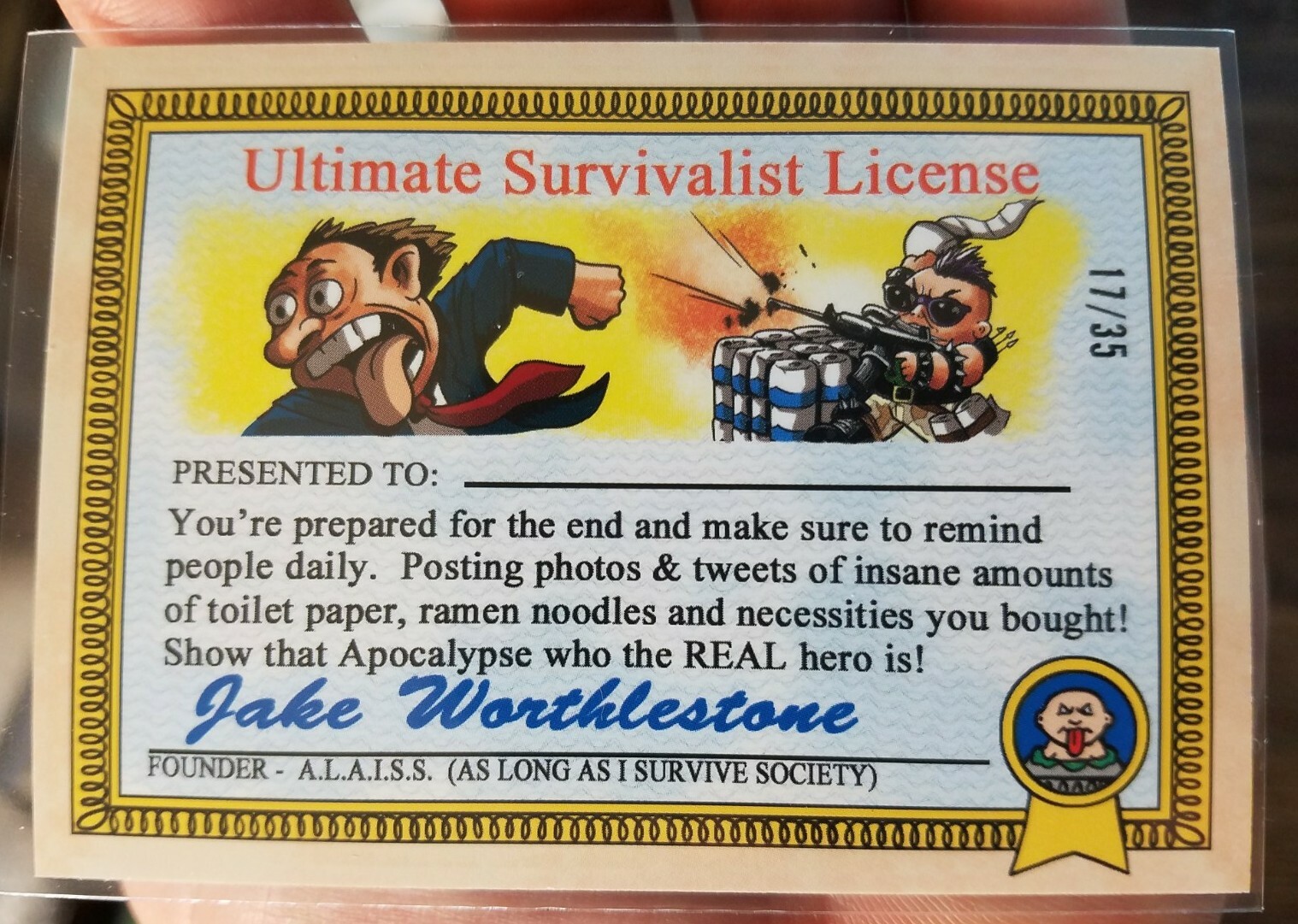 Garbage Pail Kids 35th Ann 2020 Topps 41b Jenny Justice Fools Gold 17/ ...