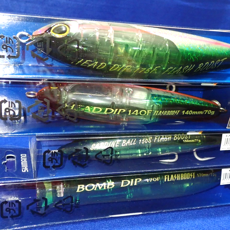 SHIMANO Ocea HEAD DIP & Sardine Ball & BOMB DIP Rainbow Lot JDM Lure ...