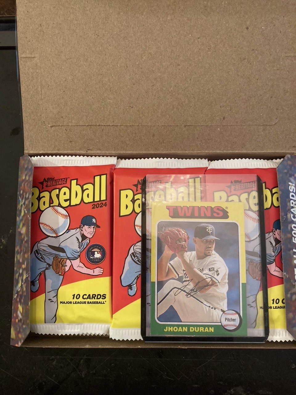 2024 HERITAGE MINI HOBBY BOX #100 Jhoan Duran & rest of BOX SP | eBay