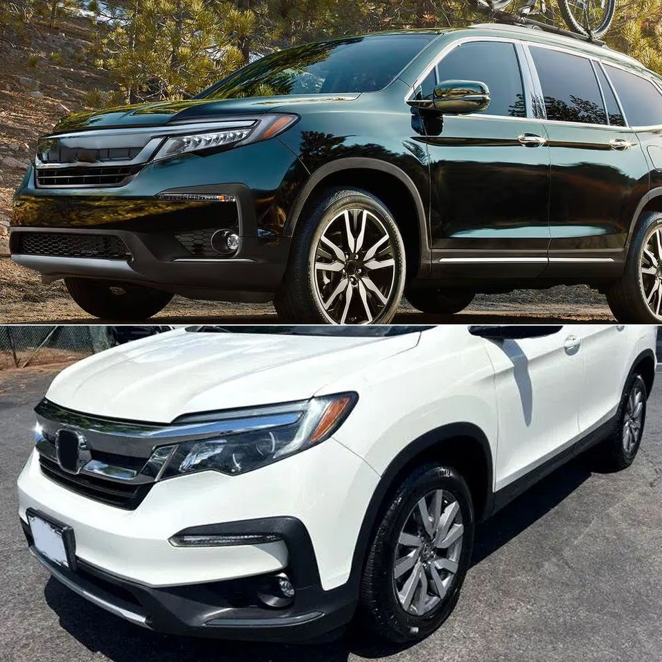 2x For 2019-2022 Honda Pilot Front Bumper Lower Cover Grille Molding ...