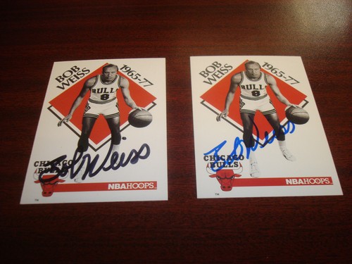 Bob Weiss Hawks Penn State 1990 NBA Hoops #346 Signed Authentic ...
