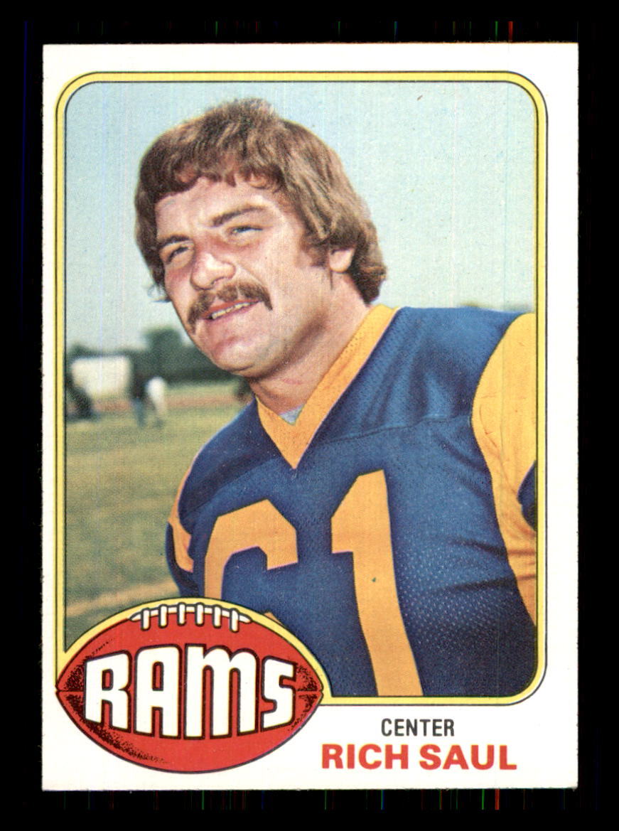 1976 Football Topps Rich Saul Los Angeles Rams #77 RC1 | eBay
