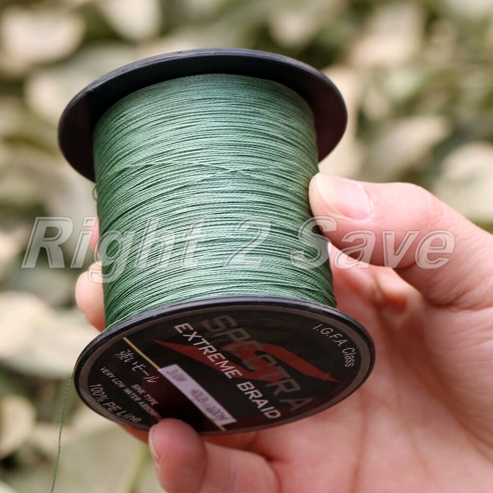 100/300/500/1000M Moss Green Spectra PE Dyneema Braided Sea Fishing ...