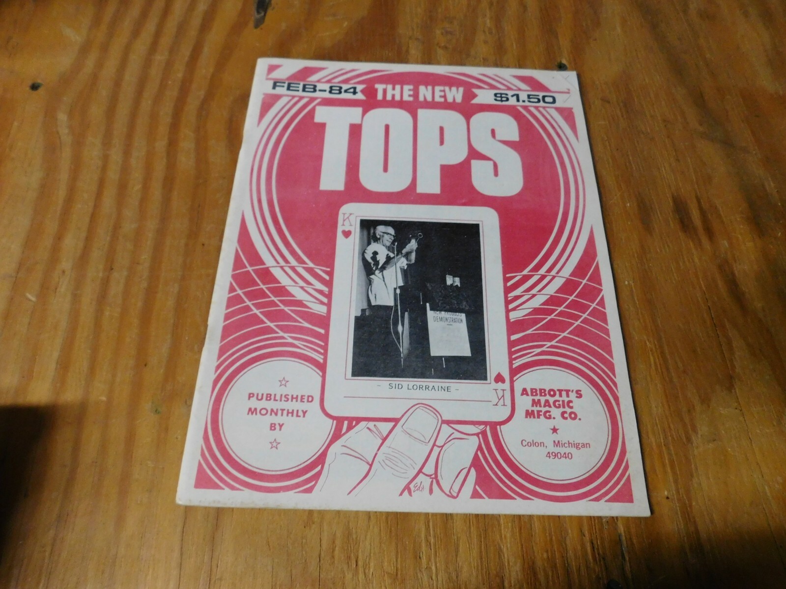 The New Tops Magic Magazine February 1984 Magician Sid Lorraine | eBay