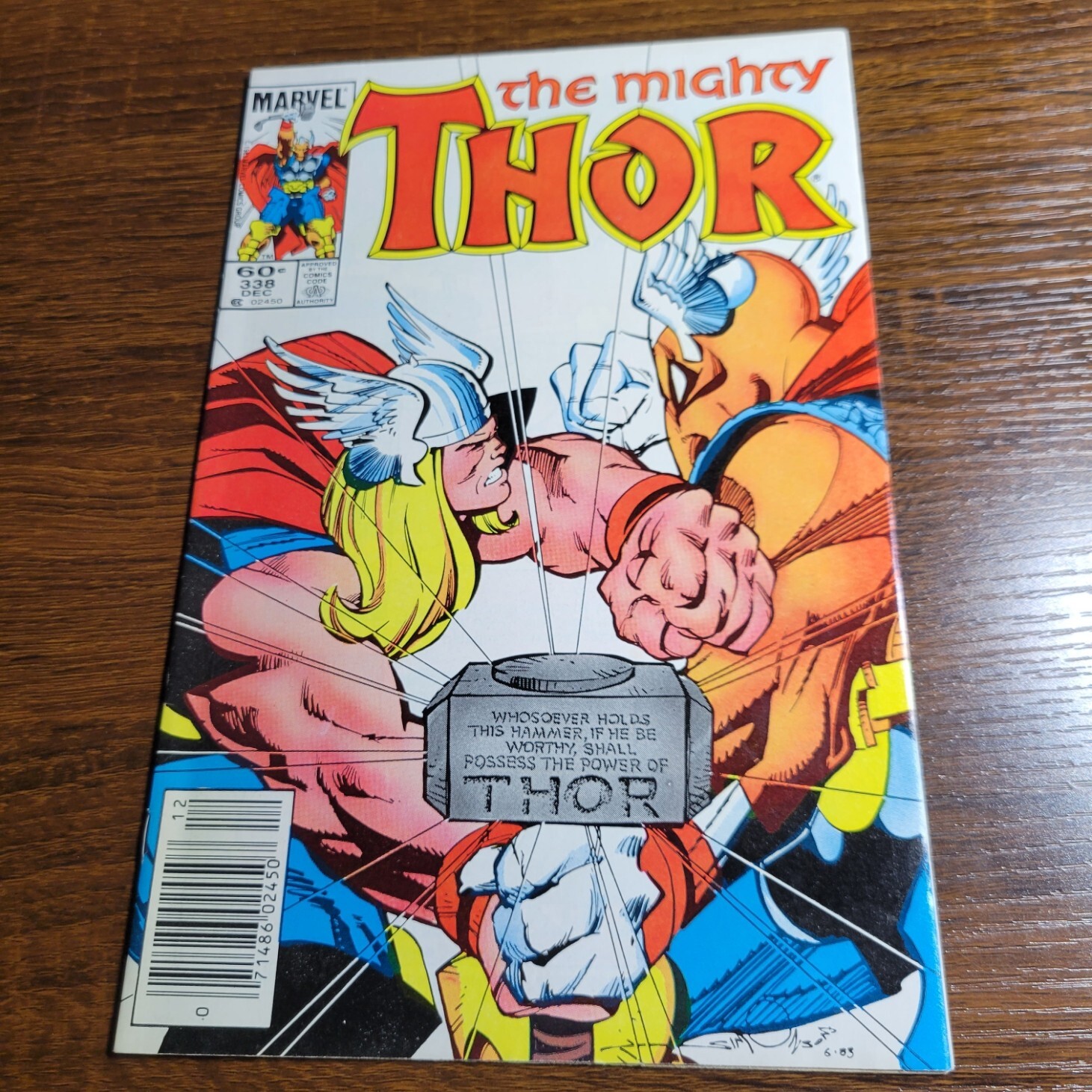 Mighty Thor #338, vol 1. 2nd appearance & Origin of Beta Ray Bill ...