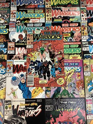 NEW WARRIORS #1-35 COMIC BOOK LOT NICIEZA MARK BAGLEY NOVA FIRESTAR ...